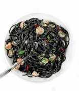 BLACK SPAGHETTI ( SQUID INK PASTA) - Chefjar