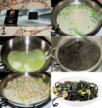 BLACK SPAGHETTI ( SQUID INK PASTA) - Chefjar