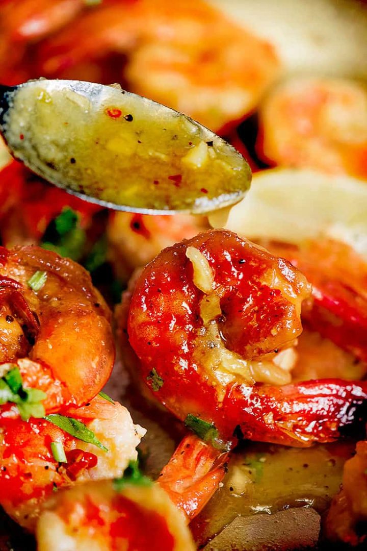 Sticky Buttery Honey Garlic Shrimp - Chefjar