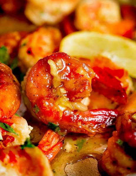 Sticky Buttery Honey Garlic Shrimp - Chefjar