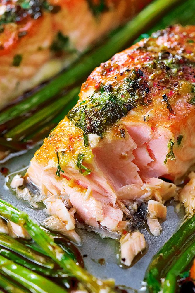 Garlic Butter Baked Salmon - Chefjar
