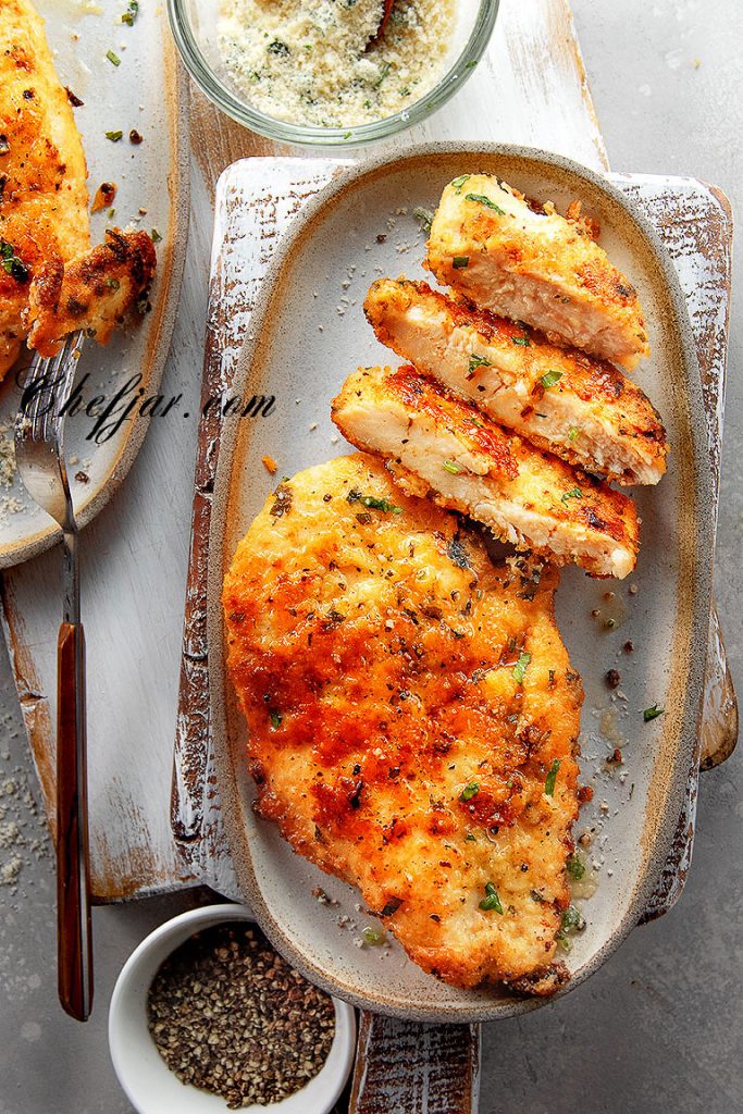 Parmesan Crusted Chicken Without Breadcrumbs - Chefjar
