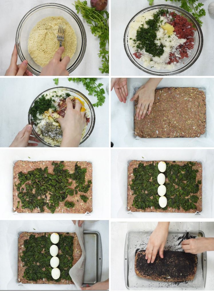 Spinach Stuffed Meatloaf Recipe - Chefjar