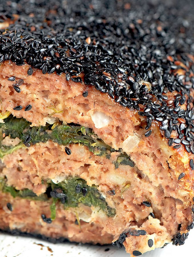Spinach Stuffed Meatloaf Recipe - Chefjar