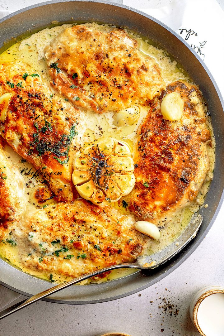 Creamy Garlic Chicken Breasts - Chefjar