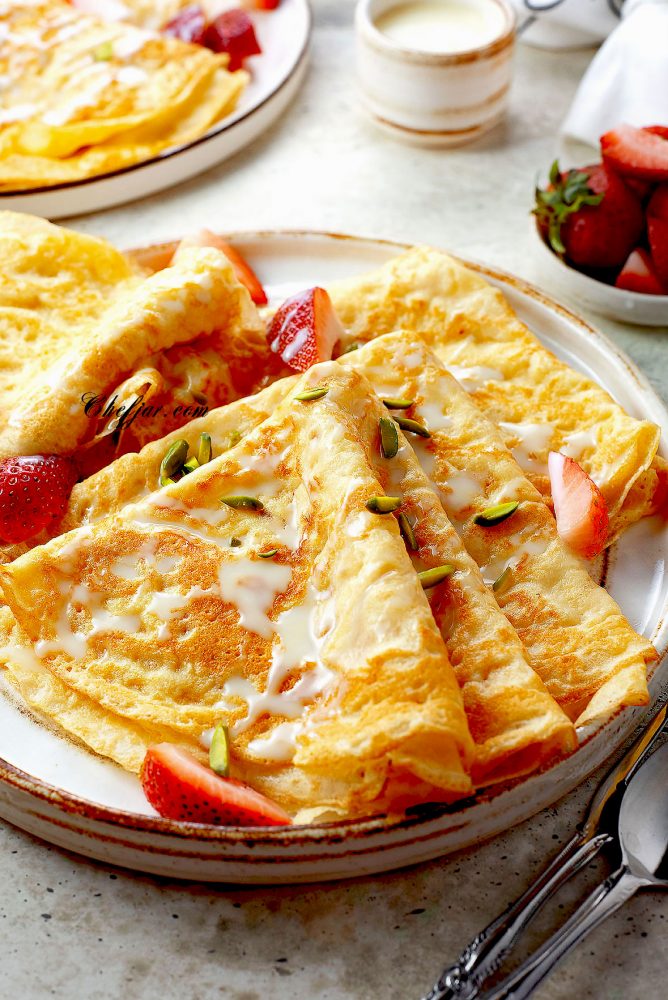 Crepes with Almond Milk (Dairy Free) - Chefjar