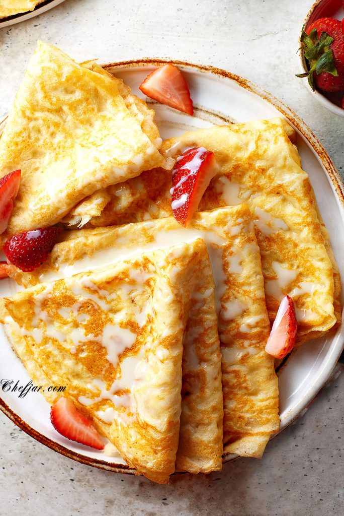 Crepes with Almond Milk (Dairy Free) - Chefjar