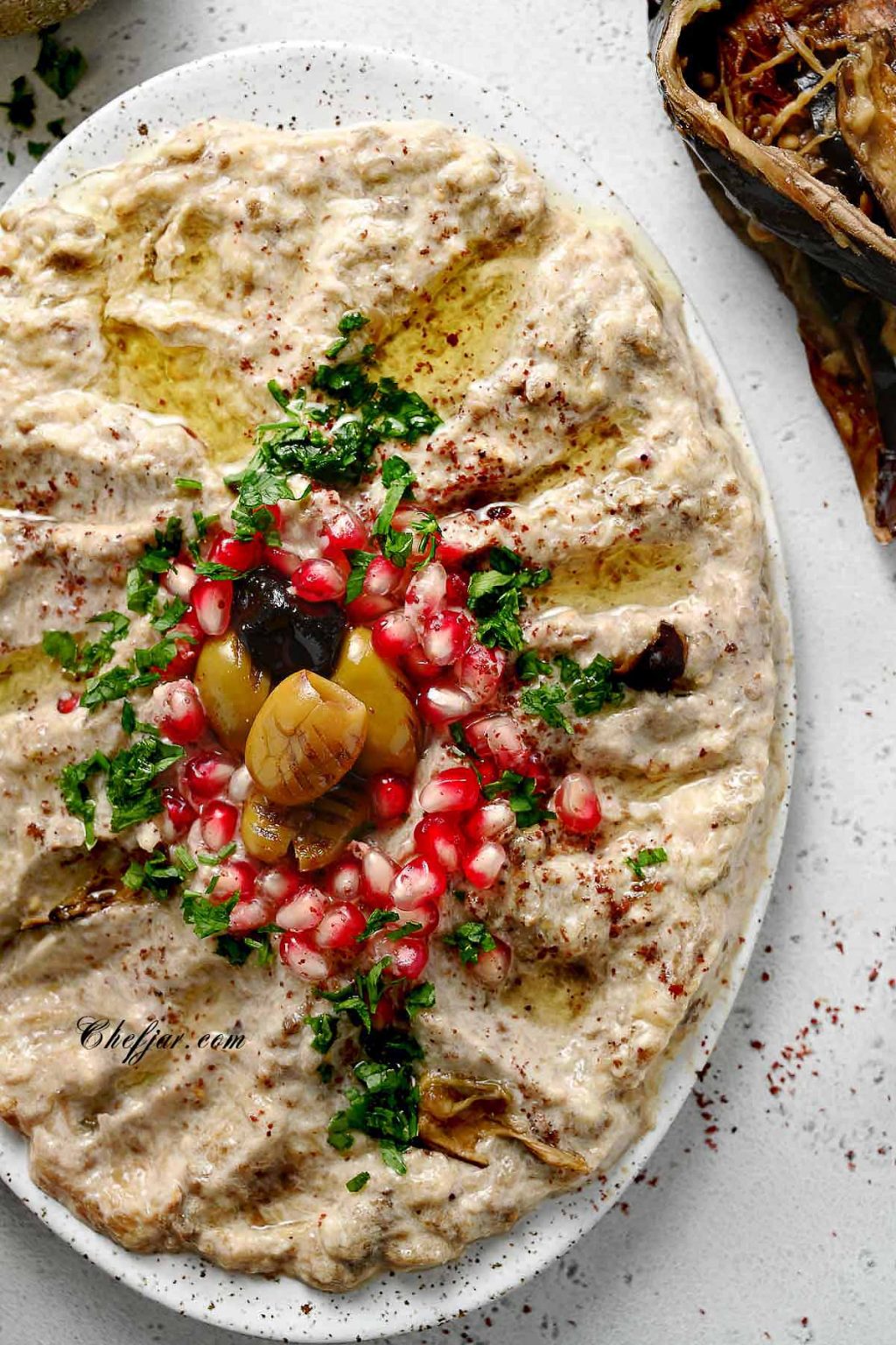 Mutabal Recipe ( Roasted Eggplant Dip) - Chefjar