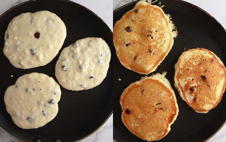 Fluffy Chocolate Chip Pancake Recipe - Chefjar