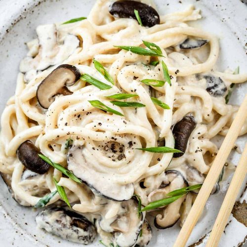 Creamy Mushroom Miso Udon - Chefjar