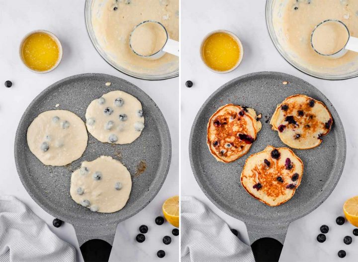 Lemon Blueberry Ricotta Pancakes - Chefjar
