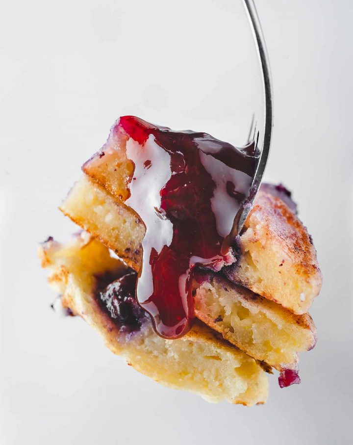 Lemon Blueberry Ricotta Pancakes - Chefjar