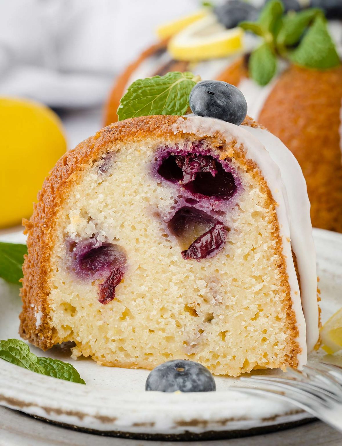 Lemon Blueberry Bundt Cake - Chefjar