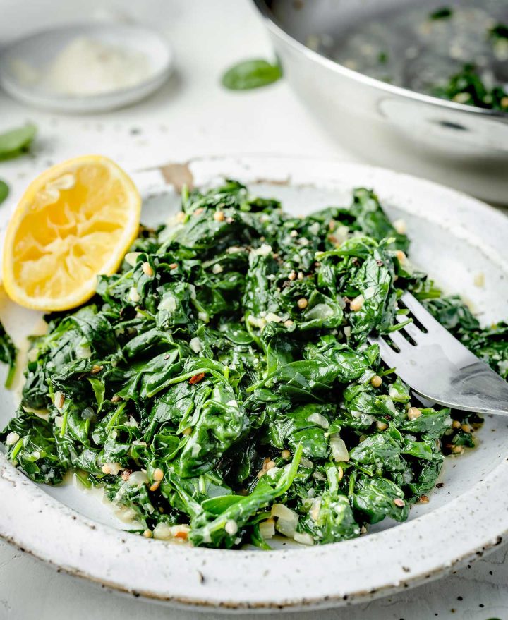Sautéed Spinach with Garlic and Parmesan - Chefjar