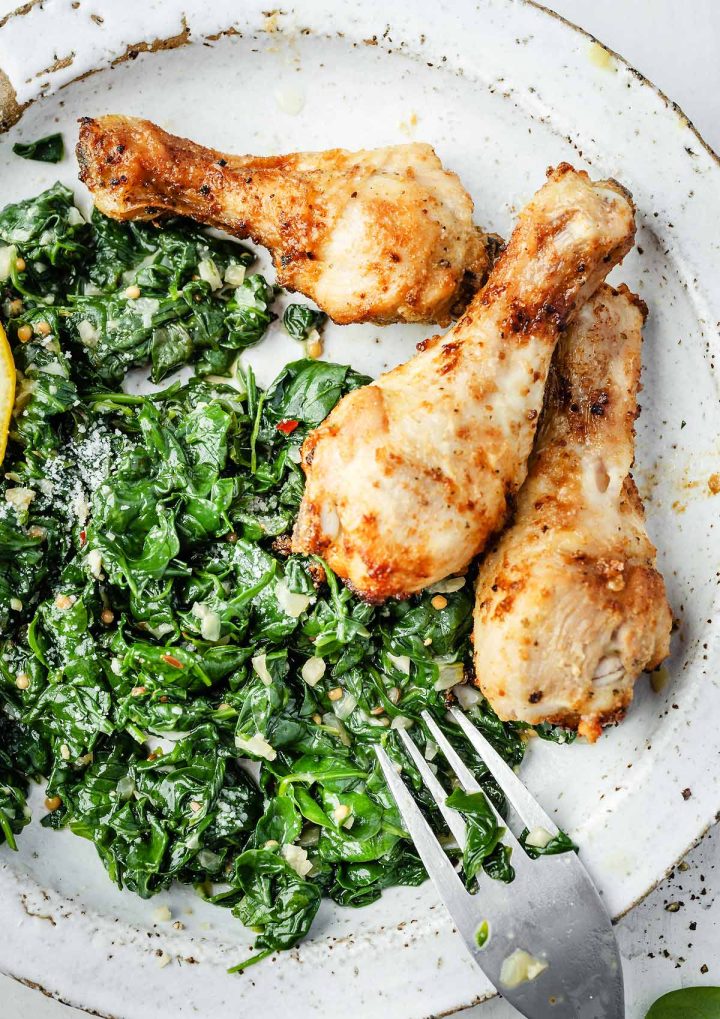 Sautéed Spinach with Garlic and Parmesan - Chefjar