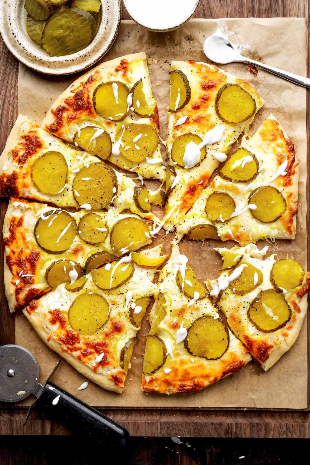Viral Tiktok Dill Pickle Pie Pizza - Chefjar