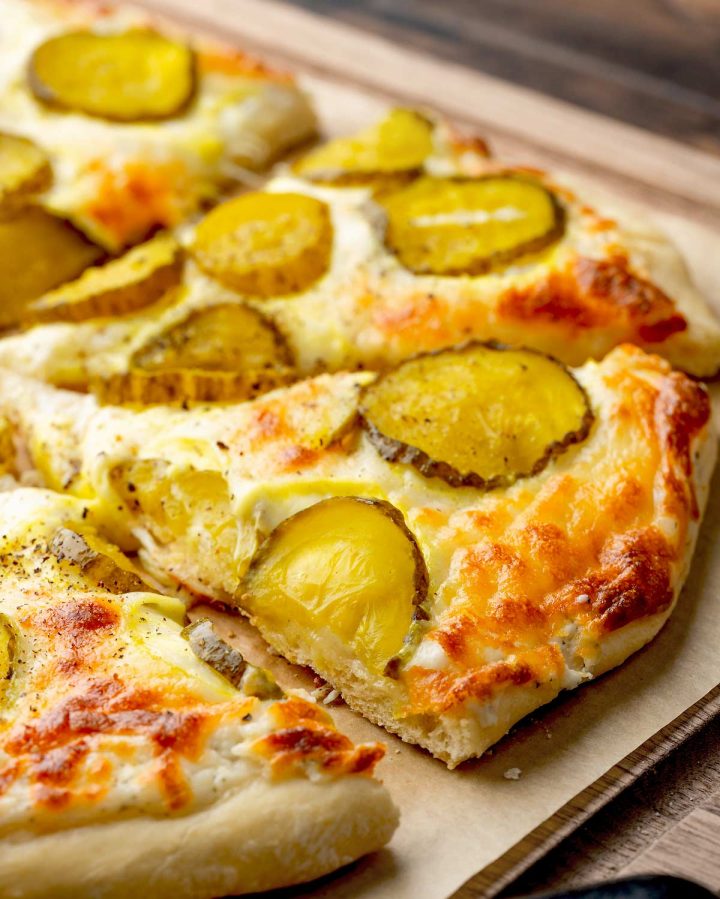 Viral Tiktok Dill Pickle Pie Pizza - Chefjar