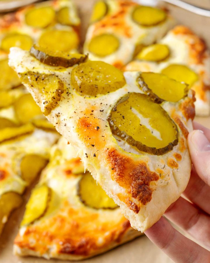 Viral Tiktok Dill Pickle Pie Pizza - Chefjar