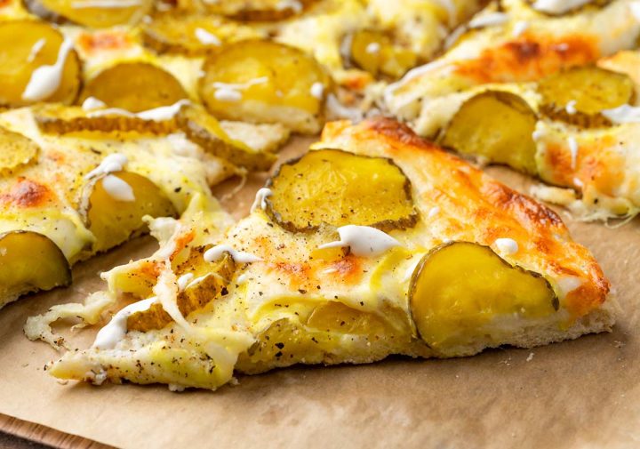 Viral Tiktok Dill Pickle Pie Pizza - Chefjar