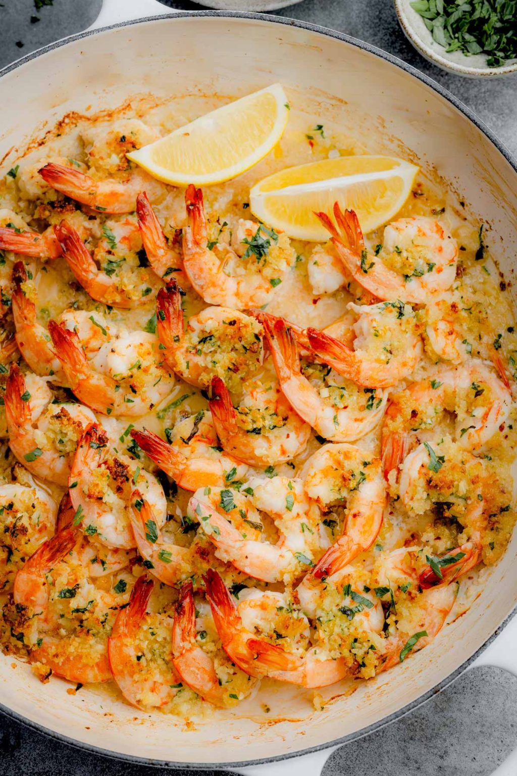 Baked Shrimp Scampi with Bread Crumbs - Chefjar