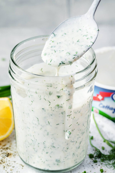 High Protein Cottage Cheese Ranch Dressing - Chefjar