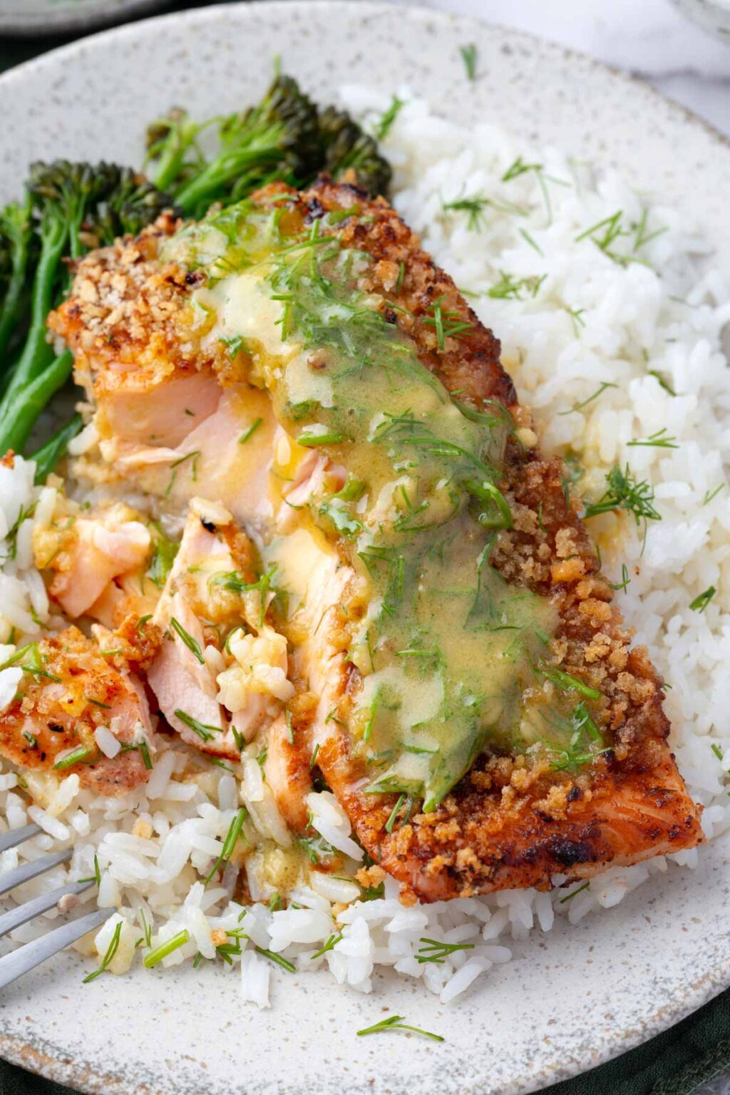 Crispy Dijon Dill Panko Crusted Salmon - Chefjar