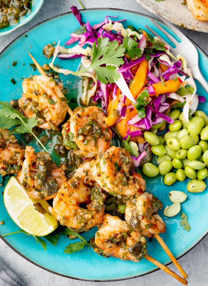 Air Fryer Jalapeno Cowboy Butter Shrimp Skewers - Chefjar